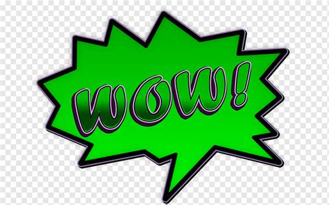 와우 말풍선 만화 충격 놀람 Png Pngwing
