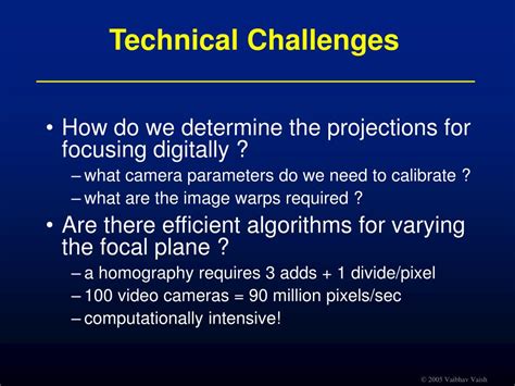 ppt synthetic aperture focusing using dense camera arrays powerpoint