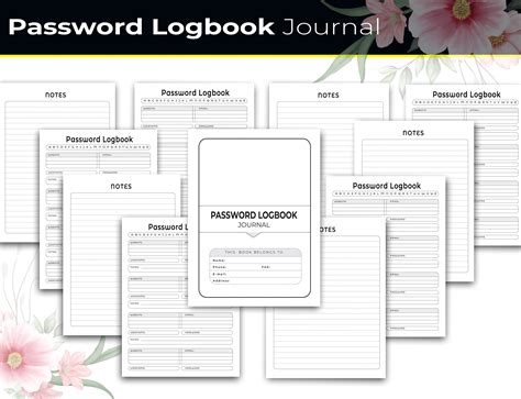 Password Logbook Planner Kdp Interiors Graphic By Mazharul · Creative