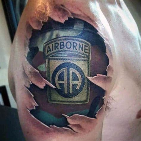 30 Classic Airborne Tattoos For Men