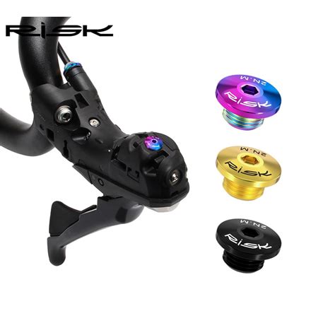 Risk Tc4 M7 4鈦合金煞變把注油孔螺絲 手變油碟螺絲 3色選擇 【飛輪單車】 蝦皮購物