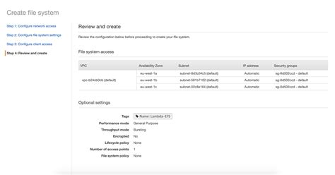 How To Use Efs With Aws Lambda