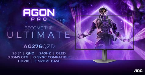 AGON By AOC Intros 26 5 OLED Gaming Monitor With 240Hz Refresh Rate ETeknix