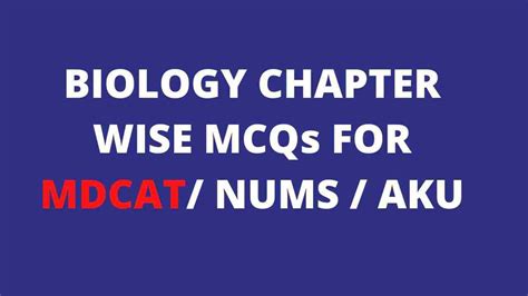 Biology Chapter Wise Mcqs For Mdcat Numsaku Wisegot