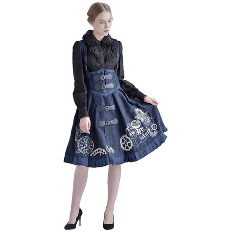 스팀펑크 스타일 서스펜더 드레스 코르셋 여성 여자 로리타 빈티지 드레스dress Vintagesteampunk Dressvintage Women Aliexpress