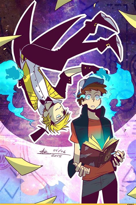 Dipper Pines Bill Cipher Gravity Falls Fan Art Gravity Falls Bill