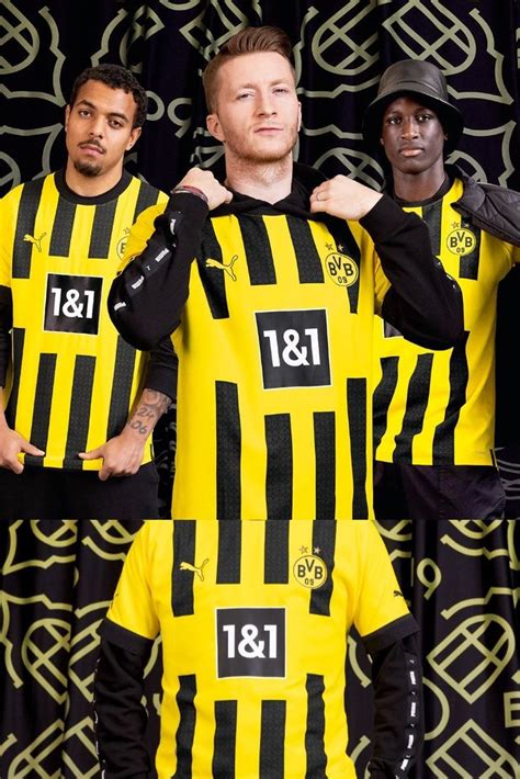 Dortmund Brought The Stripes Back For Their 2022 23 Home Kit 🟡