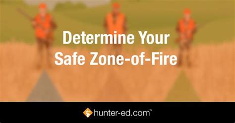 Hunter Tip Determine Your Safe Zone Of Fire Safety Topics Safe