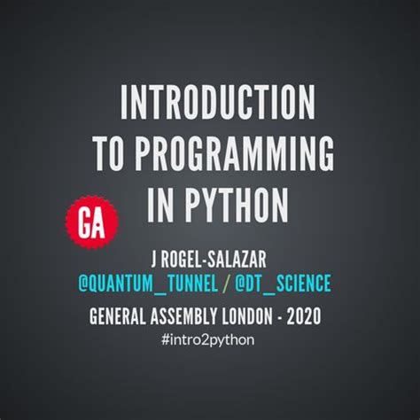 Introduction To Python Programming