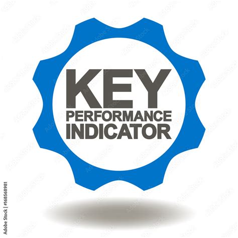 Key Performance Indicator Gear Icon Vector Kpi Cogwheel Illustration