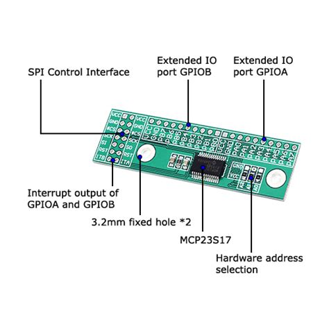 Spi Mcp23s17 16 Io Module Micro Robotics