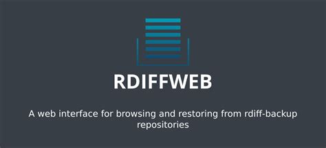 Github Ikus060rdiffweb A Simplified Backup Management Software For