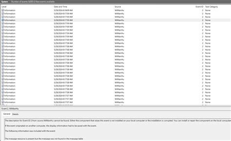 Flood Of System Log Entries On Startup Wimanhu Microsoft Community