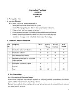 Informatics Practices CBSE Informatics Practices Cbse Pdf PDF PRO
