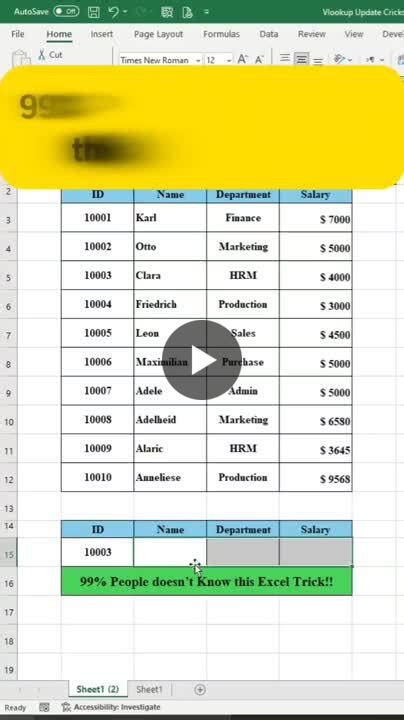 Excel Exceltips Excelforbeginners Spreadsheets Mdfuyadur Rahman