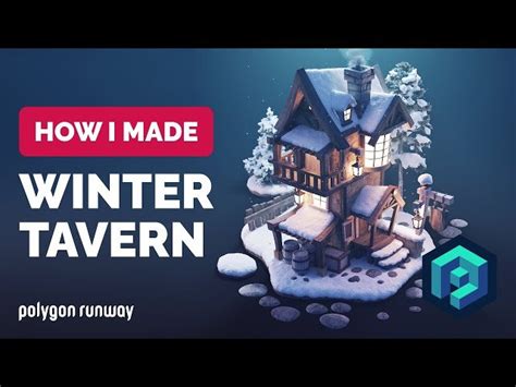 Free Video Winter Tavern In Blender 3d Modeling Process From Polygon Runway Class Central