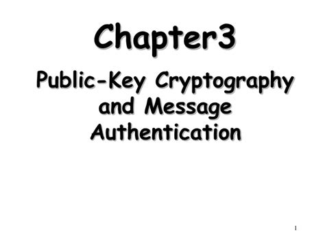 Ppt Public Key Cryptography And Message Authentication Powerpoint Presentation Id9658613