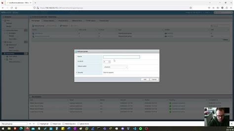 Vmware Esxi Add A Switch Create Port Group Link Vm To Virtual