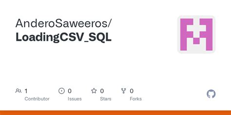 Github Anderosaweerosloadingcsvsql