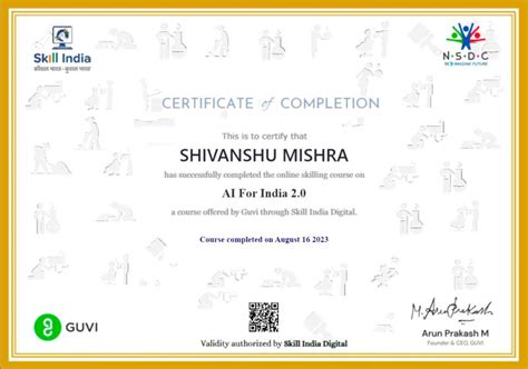 Shivanshu Mishra On Linkedin Ai For India 20 Guvi Code Camp Srmguvi