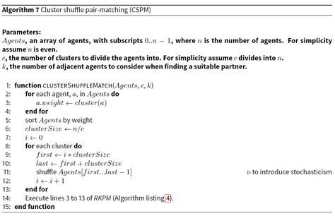 Efficient And Effective Pair Matching Algorithms For Agent Based Models