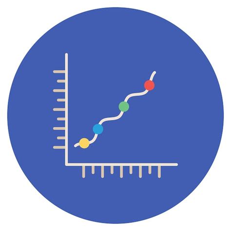 Premium Vector Marked Scatter With Smooth Lines Flat Illustration
