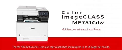 Canon Imageclass Mf751cdw Laser Printer Color Office 35 Ppm 600 X