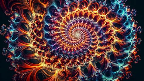 Fractal Abstract Wallpaper Infinitely Complex Fractal Pattern Stretches Across The Screen