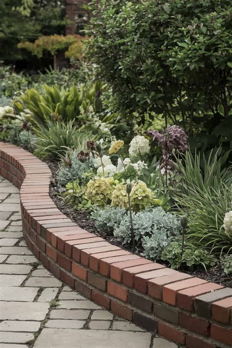 25 Practical And Beautiful Garden Brick Edging Ideas Plantglossary