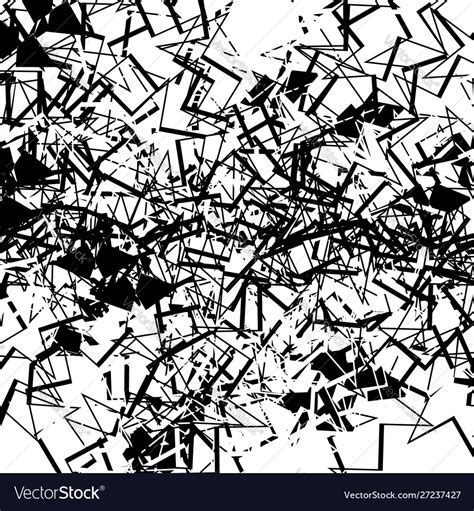 Random Lines Abstract Black And White Texture Vector Image
