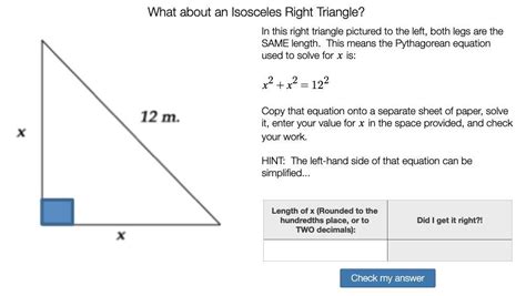 Isosceles Right Triangle Theorem