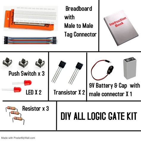 All Logic Gate Do It Yourself DIY Kit On Breadboard Project Hub