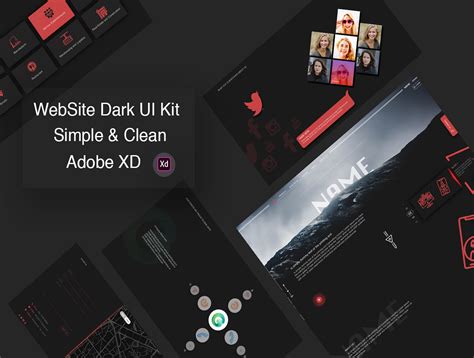 Dark Site UI Design On Behance Dark Site UI Design On Behance