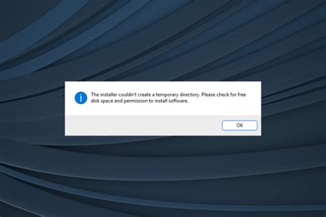 The Installer Couldnt Create A Temporary Directory Fix