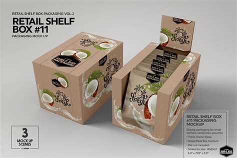 Retail Shelf Box 11 Packaging Mockup Artofit