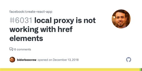 Local Proxy Is Not Working With Href Elements · Issue 6031 · Facebook