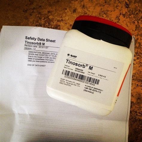 Tinosorb M Basf Methylene Bis Benzotriazolyl Tetramethylbu Pack Size