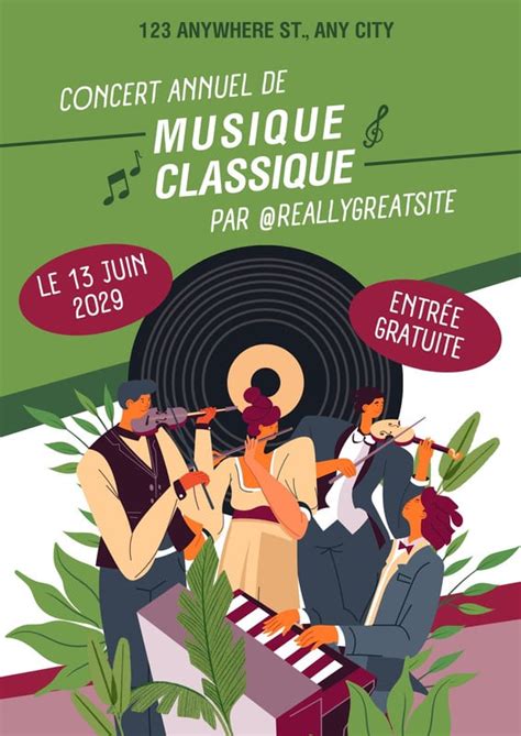 Affiches De Concert Les Plus Beaux Modèles Du Web Canva