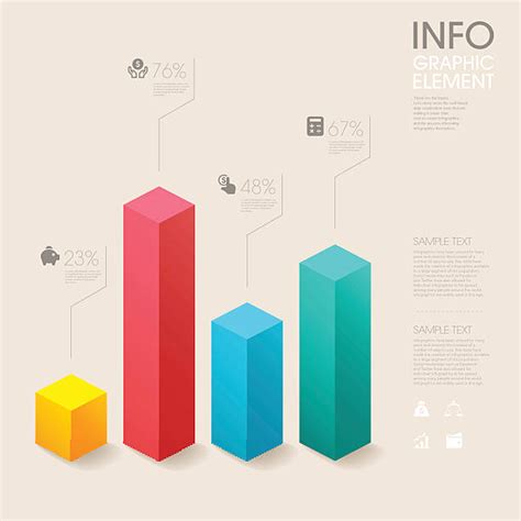 6100 Cube Infographic Stockillustraties Royalty Free Vector