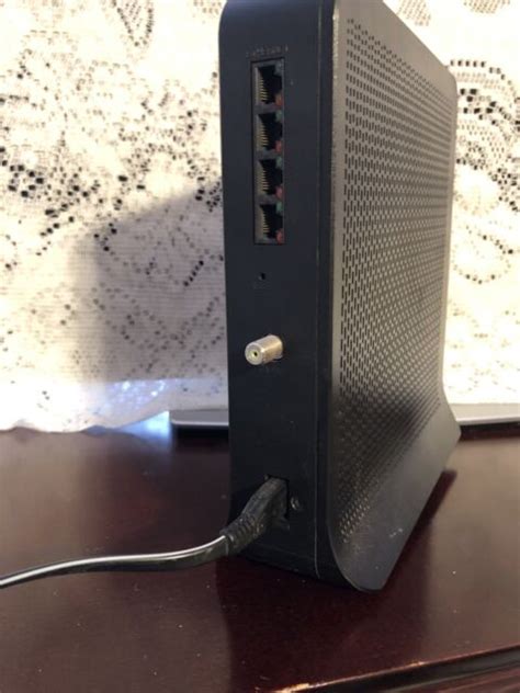 Ubee Ddw36c Cable Modem Wireless Router Only Black Power Source Cable