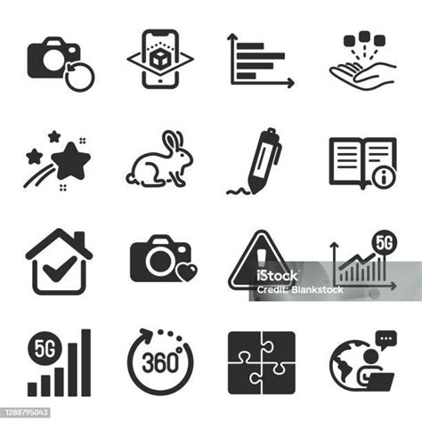 서명 퍼즐 기술 정보 기호와 같은 과학 아이콘 집합입니다 벡터 0명에 대한 스톡 벡터 아트 및 기타 이미지 0명 가득 찬 가상현실 Istock