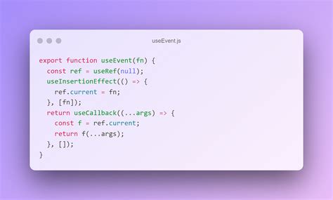 A Look Inside The Useevent Polyfill From The New React Docs By