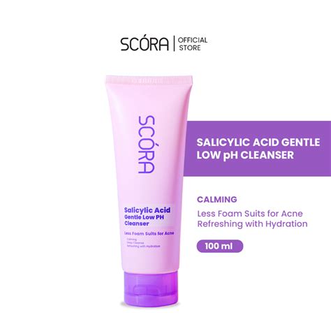Jual [100ml] Scora Salicylic Acid Gentle Low Ph Cleanser Face Wash