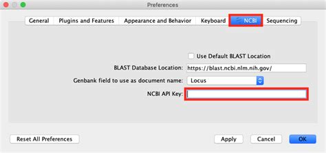 Ncbi Services Transition To Api Keys Geneious