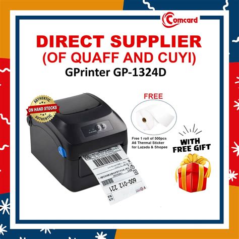Gprinter Thermal Printer One Free 100x150mm Sticker Shopee Waybill Barcodes Cpm Shopee