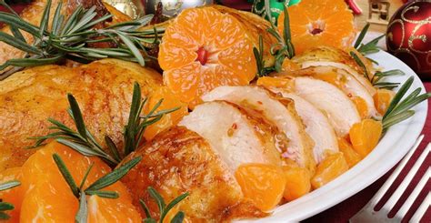 ქათამი მანდარინით უჩვეულო კერძი სადღესასწაულო სუფრისთვის