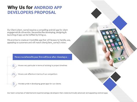 Why Us For Android App Developers Proposal Ppt Powerpoint Presentation