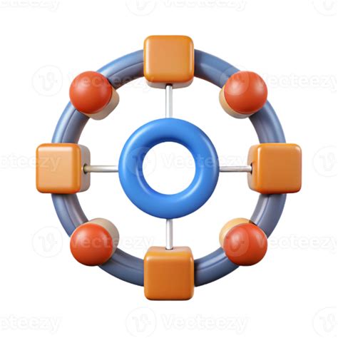 Serene Contemporary Decision Making Process Flowchart Circular Design Isolated 57556008 Png