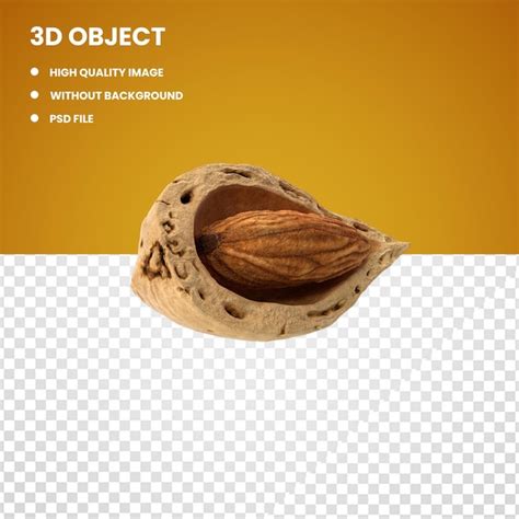 Premium Psd Almond With Broken Shell
